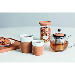 Bodum Yohki Coffee Storage Jar with Cork Lid, 1 L/34 oz, Cork