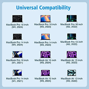 Charger for MacBook Pro 14 16 inch 2024 2023 2022 2021 M4 M3 M2 M1, M2 M3 MacBook Air 13 15 inch, 96W / 70W USB C Power Adapter, 6.6FT USB C to 3 Braided Cable LED, Powerful Connect, Original Quality