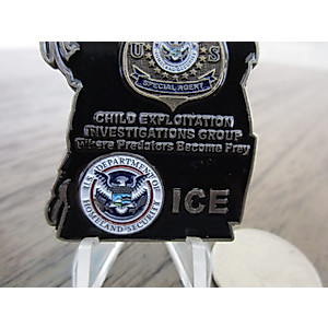 ICE HSI Child Exploitation Investigations Group San Juan Puerto Rico Predator Challenge Coin