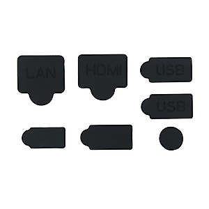 7PCS Silicone Dust Plugs Set USB Interface Anti-Dust Cap Stopper Cover for PS5 Game Console