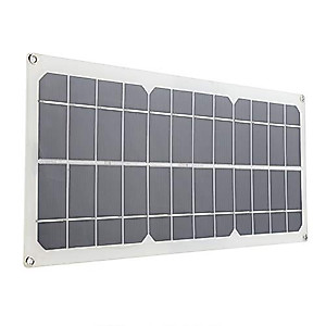 RvSky Garden Supplies 10W Flexible Solar Panel Clip Cable Battery Charging for Boat Motorhome