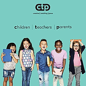 Creative Teaching Press Stick Kids Book Buddy Bags, CTP Classroom Supplies, Multi-Color, Pack of 6, 10 1/2” x 12 1/2”