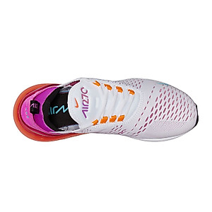 Nike Womens W Air Max 270 Running Shoe, WHITE/BRIGHT CRIMSON-FUCHSIA DREAM, 7.5 US