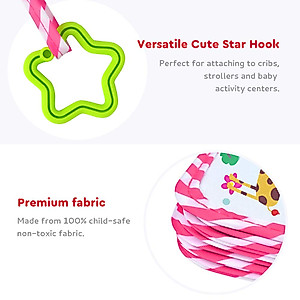 VNOM Baby Photo Album Soft Cloth Photo Book First Year Memory Album Shower Gift for Babies Newborns Toddlers & Kids,Holds 4x6 Inch Photos. (Pink)