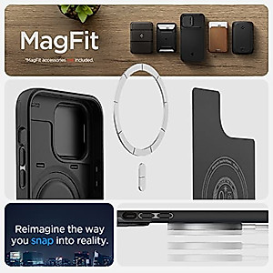 Spigen Optik Armor (MagFit) Compatible with MagSafe Designed for iPhone 14 Pro Max Case (2022) - Black