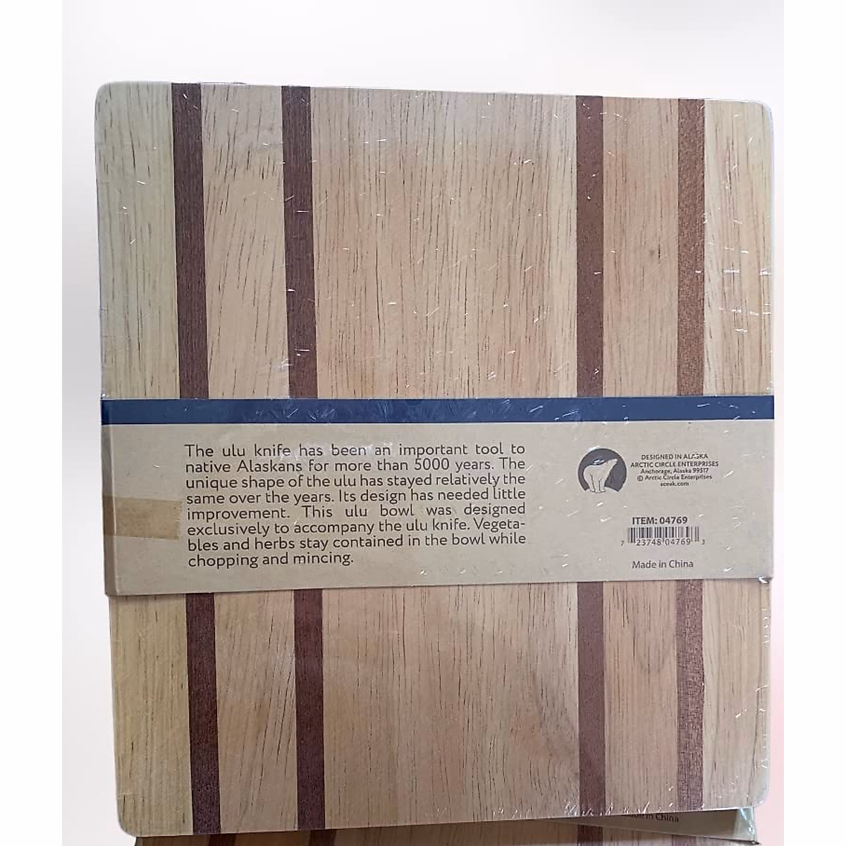 Alaska Ulu Knife and Chopping Bowl Set