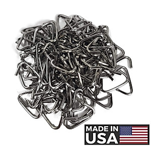 3/4 Stainless Steel Hog Rings - Made in The USA (100 Count bag-4oz)