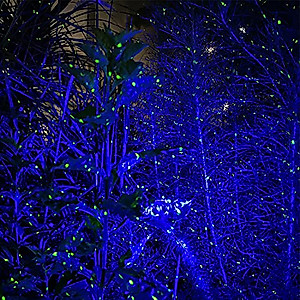 Dalanpa Firefly Garden Lights Star Projector with Blue Nebula Outdoor Decoratice Lighting
