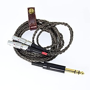 6.5 6.35 mm TRS Jack HiFi 7N ooc Silver Plated Headphones Replacement Cable Upgrade Cabl for Focal Utopia ELEAR Headphones Earphone (1.5m(4.92ft))