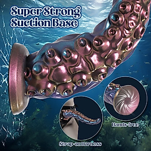 COKARAGE Tentacle Dildo Sex Toys - 12.9" Realistic Anal Dildo with Strong Suction Cup, Anal Toys for G Spot & P Spot Stimulation, Huge Monster Silicone Dildos Anal Plug Prostate Massager
