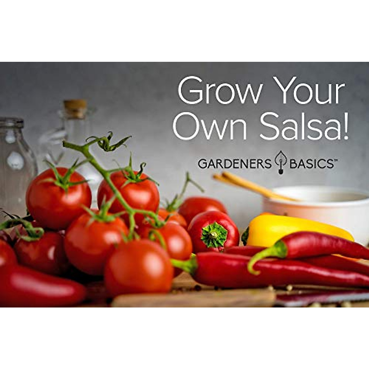 Heirloom Hot Salsa Growing Seed Packets 8 Varieties Habanero, Jalapeno, Serrano Peppers, Roma, San Marzano Tomato, Cilantro, Green Onion, Tomatillo for Garden Non-GMO Heirloom Gardeners Basics