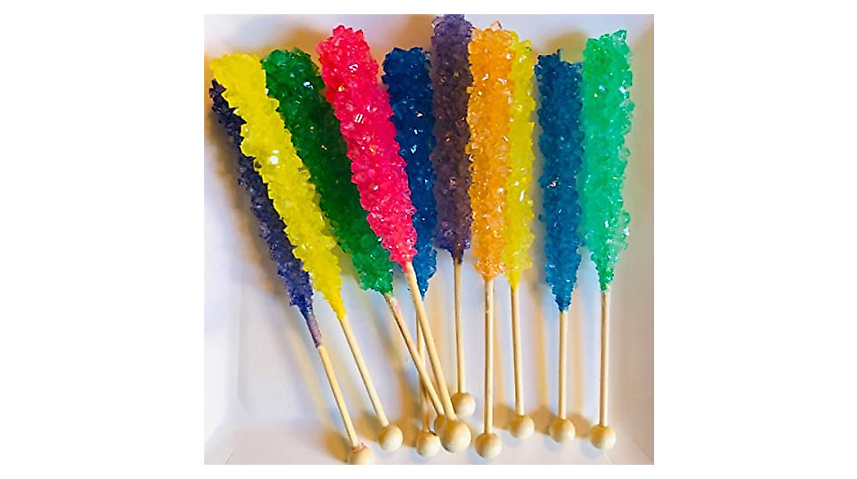 100 Rock Candy Sticks – Perfect for Lollipops & Drinks | 6 Inch