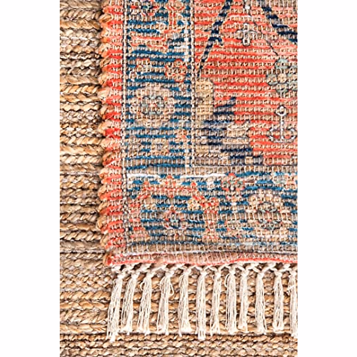 nuLOOM Sonja Flatweave Jute Area Rug, 9' x 12', Multi