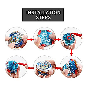 FANSETOYUMA Bey Battle Tops Hybrid Metal Fusion Burst Gyro with 4D Launcher Grip (B-154)