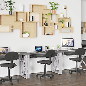 Flash Furniture Salvador Black Computer Desk with Pull-Out Keyboard Tray and Cross-Brace Frame