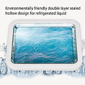 Instant Ice Cream Maker, Rolled Ice Cream Machine, Flat Tray Ice Cream Maker Ice Cream Maker Pan and Scraper, Manual Small Portable Ice Cream Roller Pan to Make Frozen Yogurt, Ice Cream and Fruit