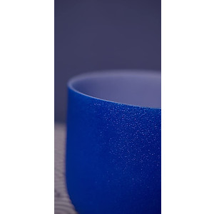 Indigo A Note Crystal Singing Bowl Pineal Chakra 8 inch with Free O-Ring Glue Hammer or Plastic rod wrapped in Sheepskin included For Promotes Peace Chakra Healing and Mindfulness
