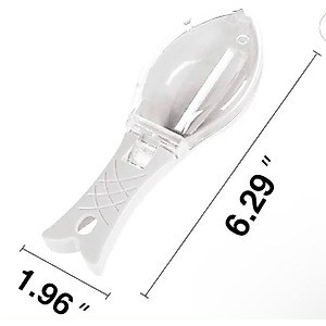 AG Fish Scaler Remover No Mess Fish Descaler Tool Fish Scraper Fast Cleaning Fish Skin Brush Cleaning Kit Easy to Use