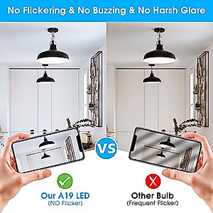 Maylaywood A19 LED Light Bulbs, 60 Watt Equivalent LED Bulb, Daylight White 5000K, 850 Lumens, E26 Standard Base, Non-Dimmable, 9W Bright White LED Bulbs for Living Room Bedroom Home Office, 12-Pack