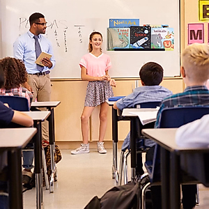 Magnetic Book Shelf - Black Magnetic Shelf for Whiteboard, Sleek Magnetic Shelves for Whiteboard Classroom Great Tool for Teacher Organization for Classroom Supports Up to 8lbs (4kg)