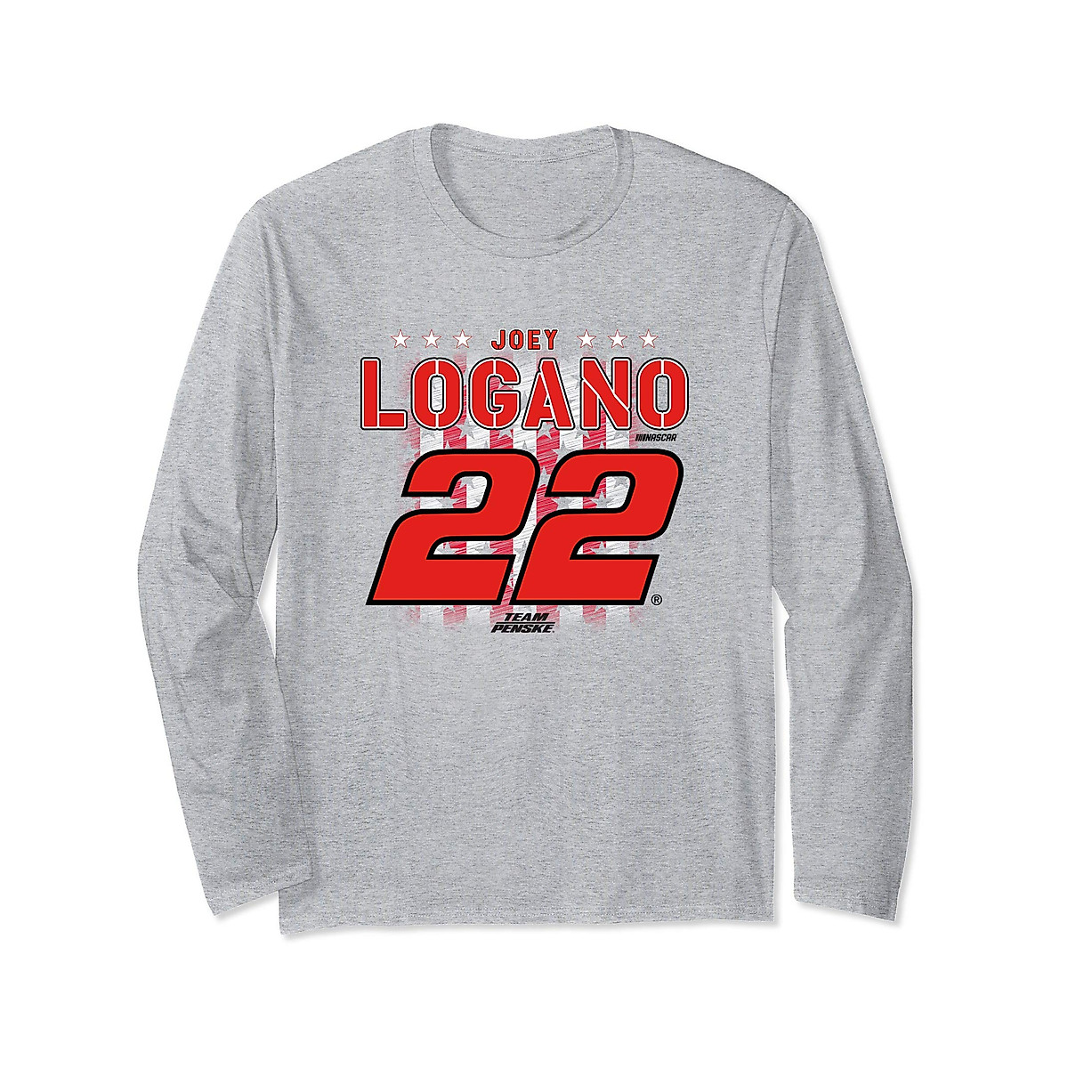 NASCAR - Joey Logano - Flag Long Sleeve T-Shirt
