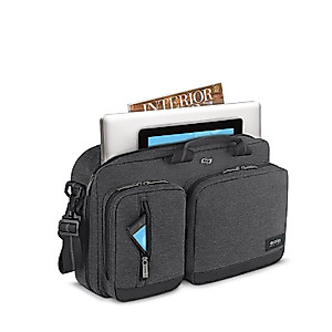 Solo New York Urban Carrying Case (Briefcase) for 15.6" Notebook - Gray, Black, 12.5" x 17" x 5" (UBN310-10)