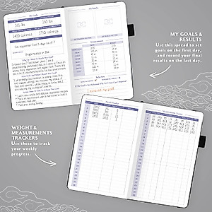 Legend Wellness Planner & Food Journal Pocket – Daily Diet & Health Journal with Weight Loss, Measurement & Exercise Trackers – Lifestyle & Nutrition Diary – Lasts 6 Months, 3.9x6.3″ – Black