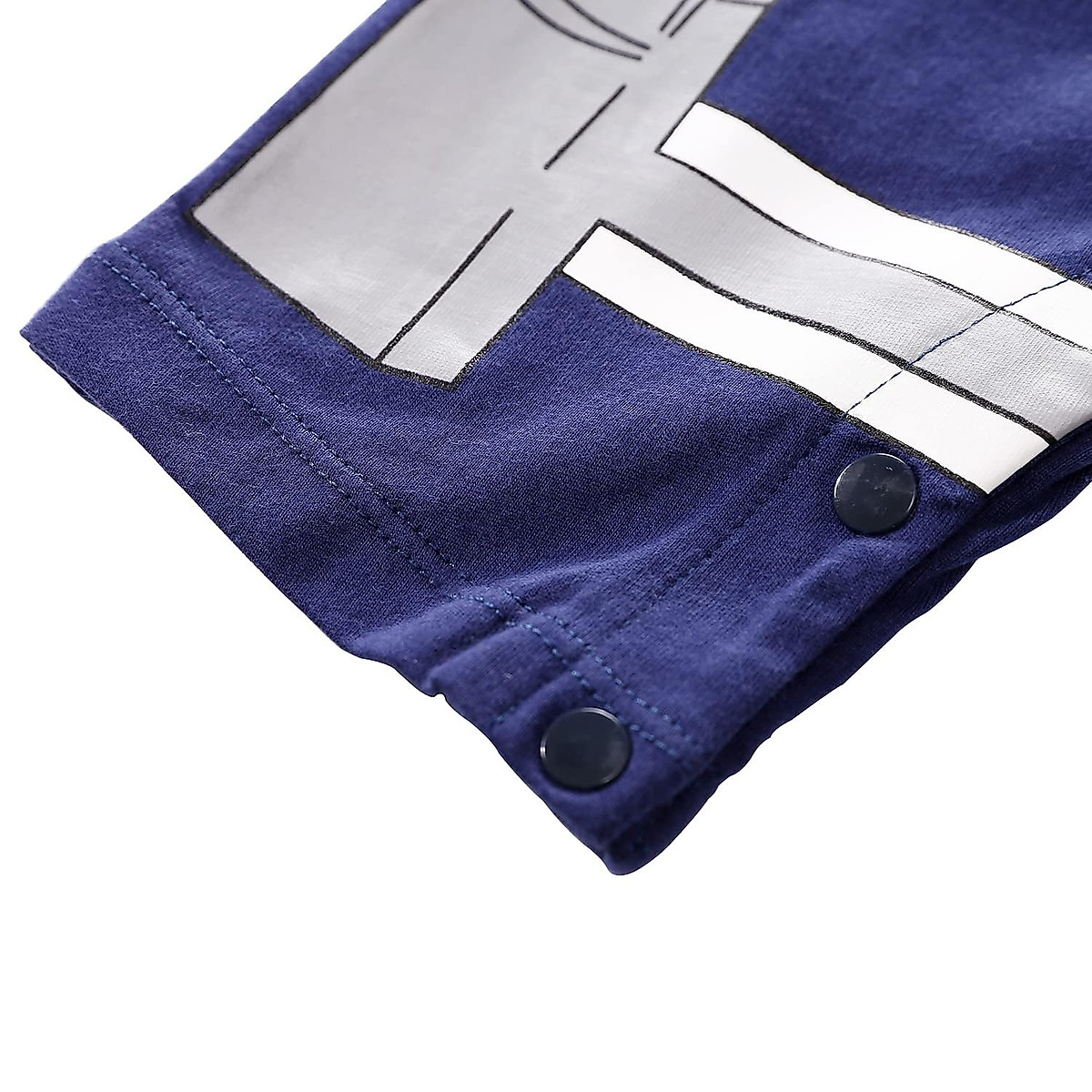 IURNXB 2-Pack Baby Rompers Boys Girls Cute Newborn Toddler Cotton Infant Onesie Cartoon Cosplay Baby Clothes Black/Gray