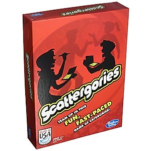 Scattergories Board Game, Game of Categories, Family Board Games for Adults and Teens, Fun Party Games for 2 to 4 Teams, Word Games, Ages 13+
