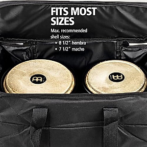 Meinl Percussion Gig Bongo Drum Bag — Standard Size — Heavy-Duty Fabric and Carrying Grip (MSTBB1)