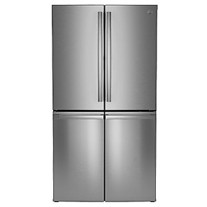 GE PAD28BYTFS 36 Inch Freestanding 4-Door French Door Smart Refrigerator with 28 cu. ft.