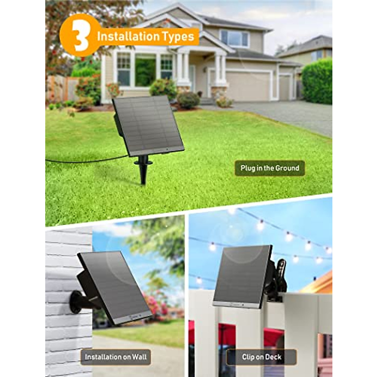 Brightown Solar String Lights Outdoor 58FT(48+10) with Remote Cable Ties and Hooks, G40 Patio Lights with 25 LED Shatterproof E12 Bulbs, 4 Light Modes, Dimmable Hanging Lights for Backyard Party Decor