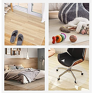 5ft/7ft/8ft/10ft/12ft/15ft/20ft Long Kitchen Floor Mats, Clear Vinyl Plastic Carpet Protector, Non-Slip Transparent Rugs, Can Be Cut ( Size : 140x250cm(4.5ftx8ft) )