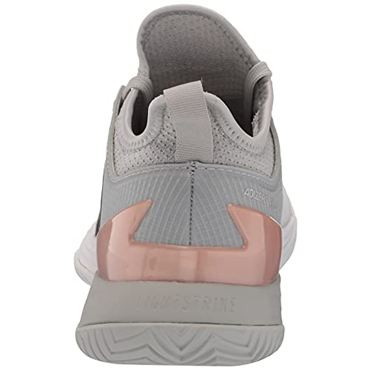 adidas Women's Adizero Ubersonic 4 Tennis Shoe, Grey/Black/White, 6.5