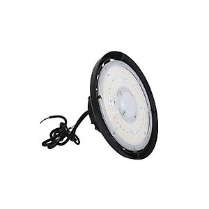 Auroriv UFO LED High Bay Light 150W|21000lm|3000,4000,5000k|3CCT,AC100-277V/347V(0-10V dimming),3.8' Cable with US Plug for Commercial Warehouse, 5-Year Warranty