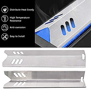 Metal Club Heat Tents for Dynaglo Dyna-Glo DGF493BNP, Backyard Grill BY13-101-001-12 BY14-101-001-02, BHG BH13-101-099-01 BH15-101-099-02 GBC1562W Grills, 4-Pack Heat Plates Heat Shields