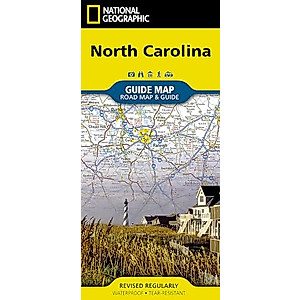 North Carolina Map (National Geographic Guide Map)