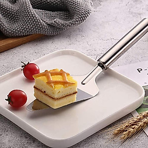WEISHA Pie Server Stainless Steel Serrated Spatula with Comfortable Handle for Cutting and Serving Desserts Pizza Cake Baking Tools(Pie Server)