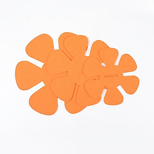 HAWOK Pot/Pan Protectors-Set of 3 Dia. 8" 10" 12" Orange
