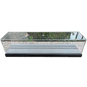Yamix HO Scale Train Display Case Showcase Dustproof Display Box for 1/18 Scale Model Train