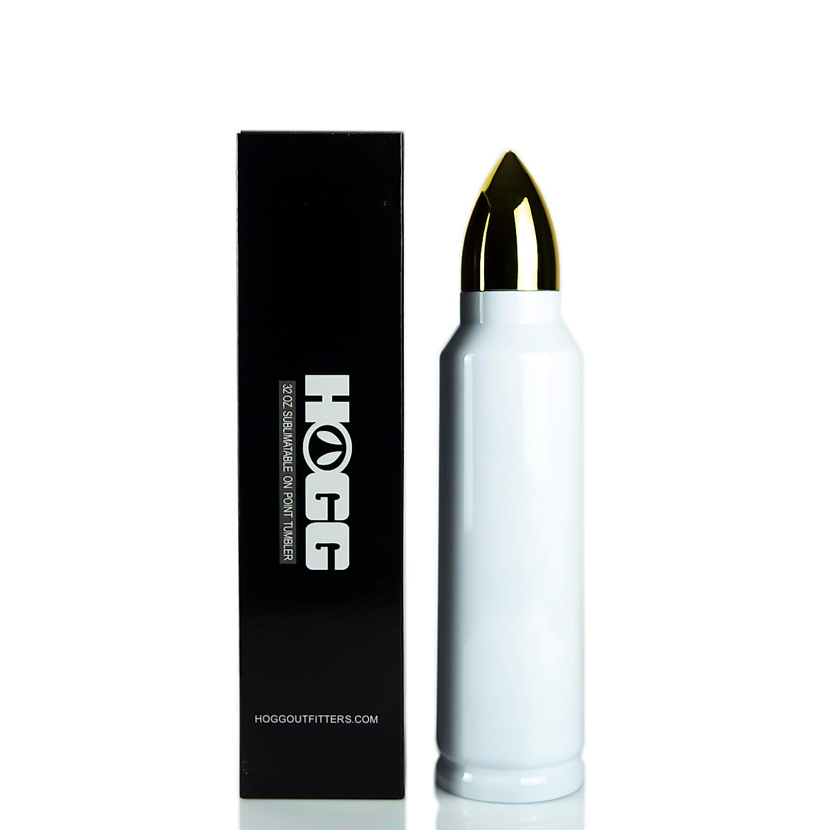 Hogg 17oz Sublimatable On Point Bullet Tumbler Case (25 Pack) DIY, Customizable, Add Logo, Vinyl, Alcohol Ink, or Glitter & Epoxy To Any Cup. Bulk/Wholesale Sublimation Tumblers