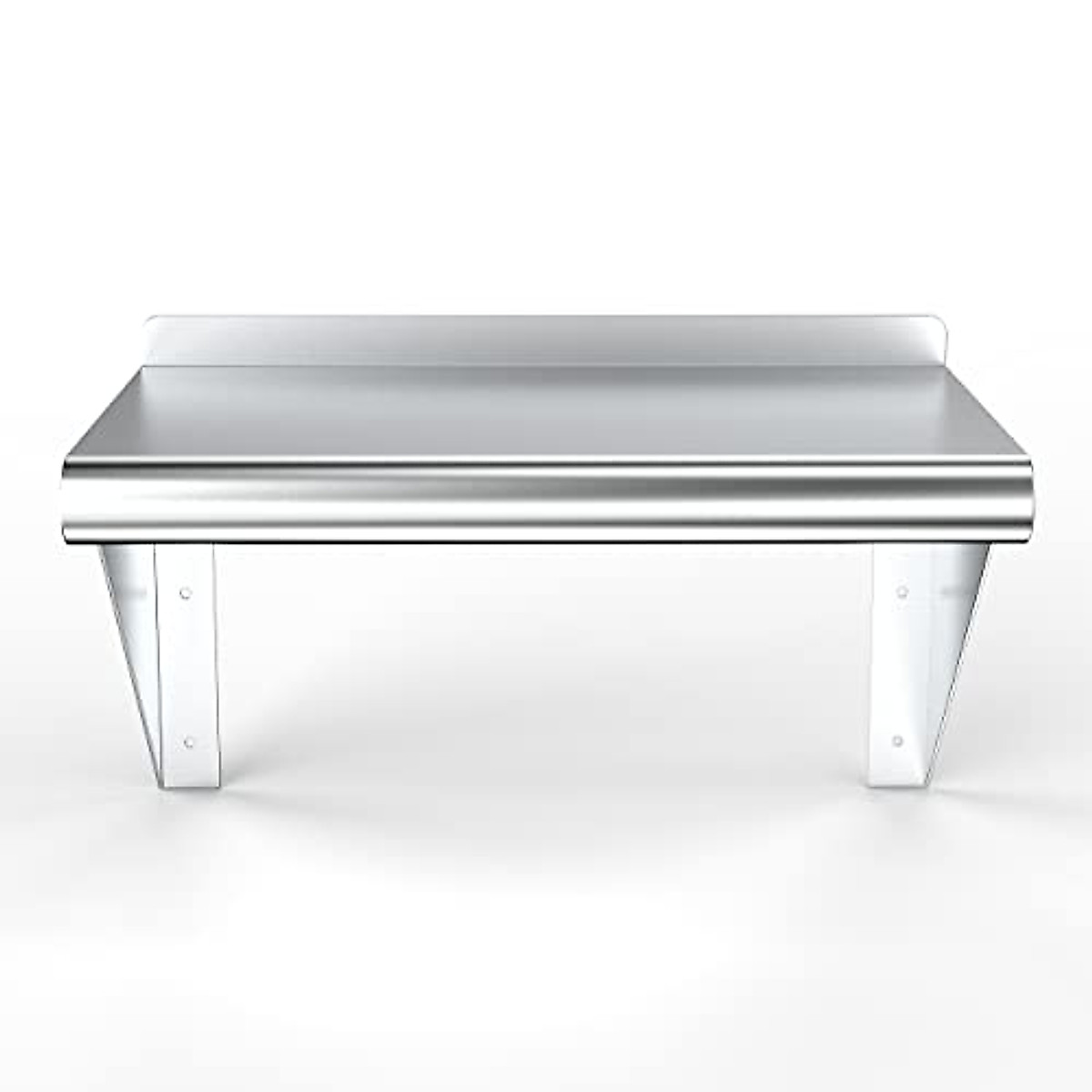 AmGood 10" X 16" Stainless Steel Wall Shelf | Metal Shelving | Garage, Laundry, Storage, Utility Room | Restaurant, Commercial Kitchen | NSF