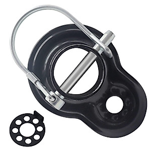 Bike Trailer Coupler Hitch Attachment Fit for Instep Bike Trailers, Flat and Angled Couplers for a Wide Range of Bicycle Carriers, Trailer Sizes