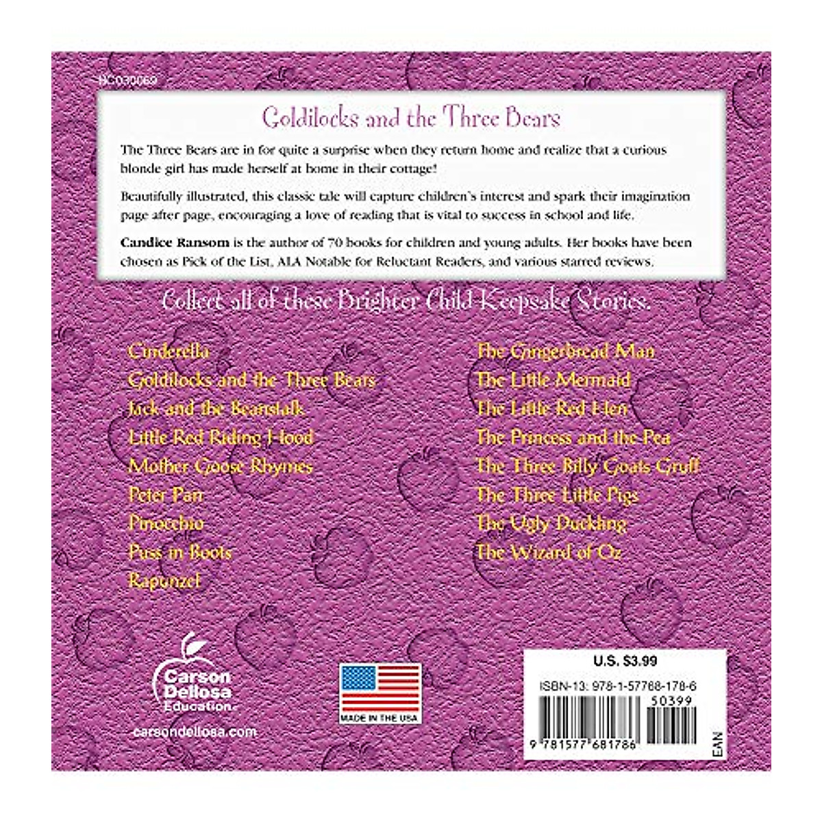 Goldilocks and the Three Bears (Keepsake Stories) (Volume 5)