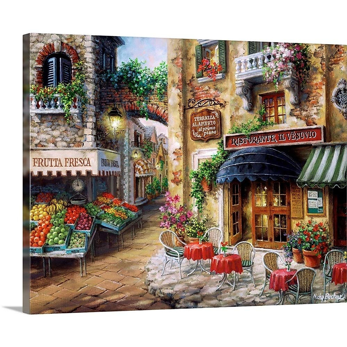 CANVAS ON DEMAND Buon Appetito Canvas Wall Art Print by Nicky Boehme, Contemporary, Home Decor, Artwork, 30"x24"