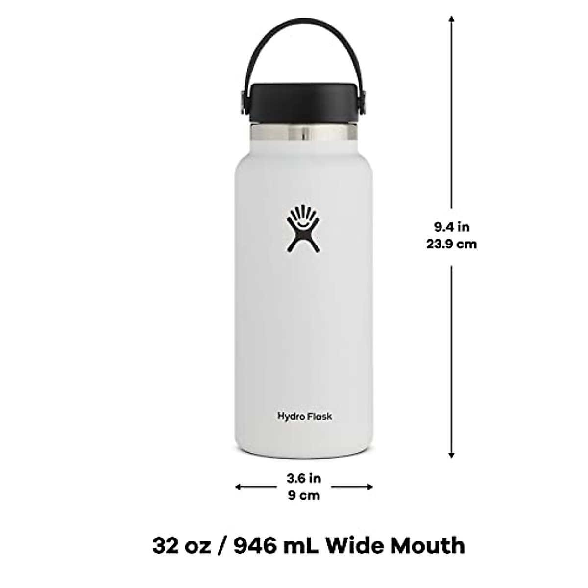 Hydro Flask Wide Mouth with Flex Cap - Insulated Water Bottle
