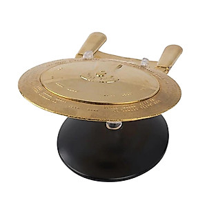 Star Trek The Official Starship Collection | Gold Plated U.S.S. Enterprise NCC-1701-D Special Edition by Eaglemoss Hero Collector