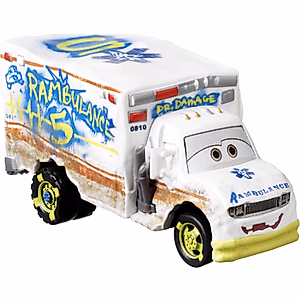 Disney Cars Toys Pixar Cars Die-Cast Oversized Dr Damage Vehicle, Collectible Toy Truck Gifts for Kids Age 3 and Older, Multi