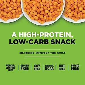 Twin Peaks Low Carb, Keto Friendly Protein Puffs, Jalapeno Cheddar (300g, 21g Protein, 2g Carbs)