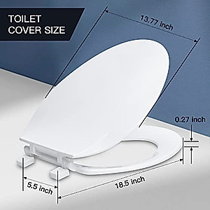 Oblong Toilet Seat elongated Toilet Seats for Standard Toilets Lid White Plastic Toliet Seat Replacement Oval tapa de inodoro